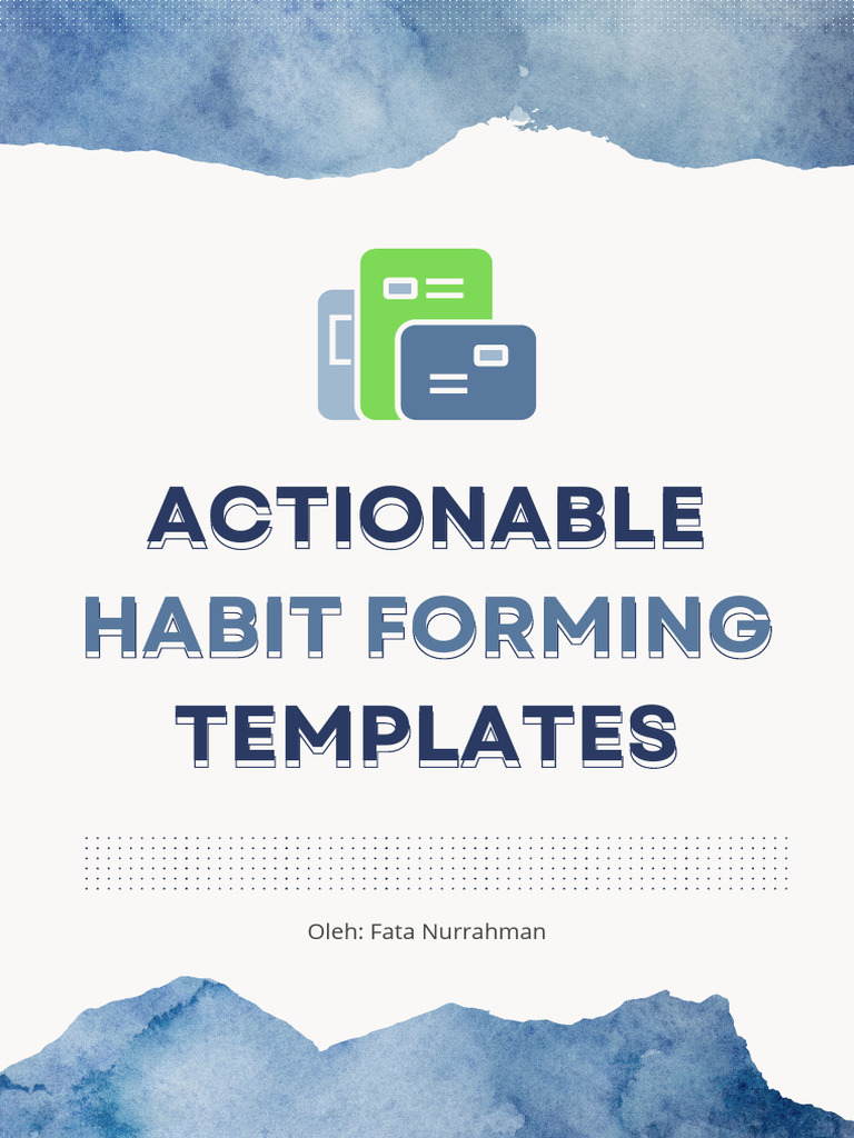 Actionable Habit Forming Template | PDF