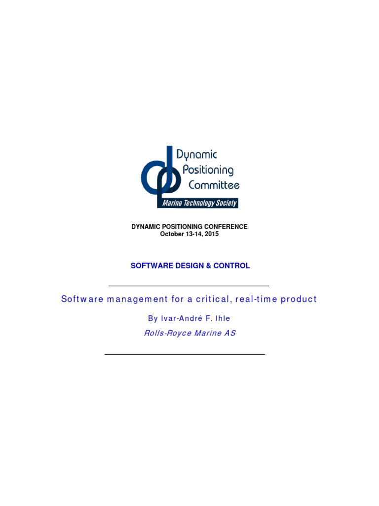 Software Management For A Critical, Real-Time Product | PDF | Version Control | Software
