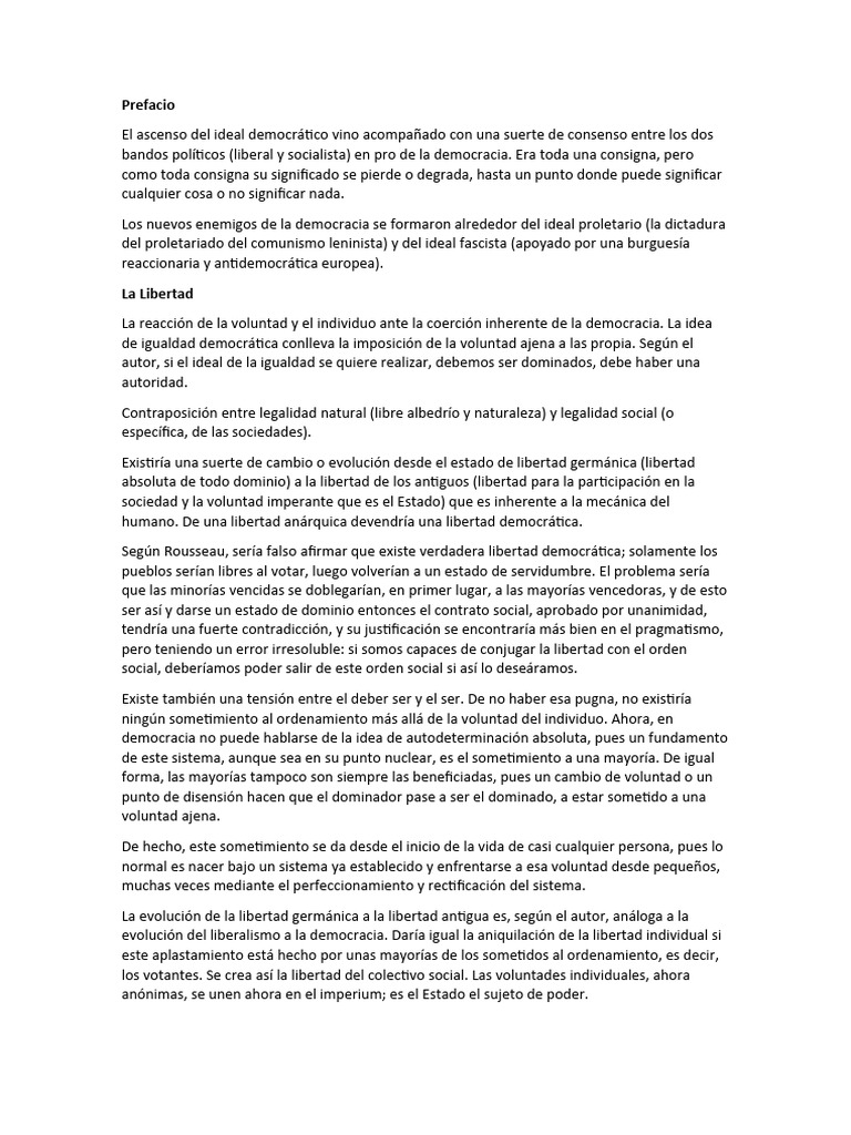 Apuntes Esencia y Valor de La Democracia | PDF | Democracia ... Apuntes Esencia y Valor de La Democracia | PDF | Democracia ...