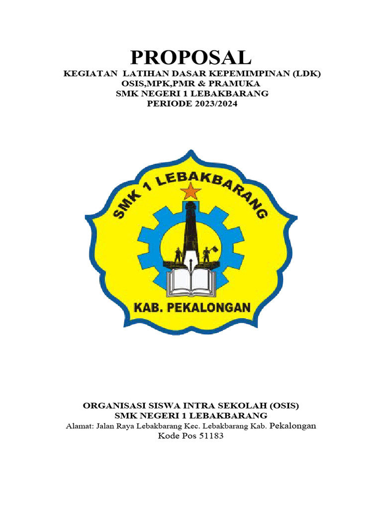 LDK OSIS SMK Negeri 1 Lebakbarang 2023 | PDF