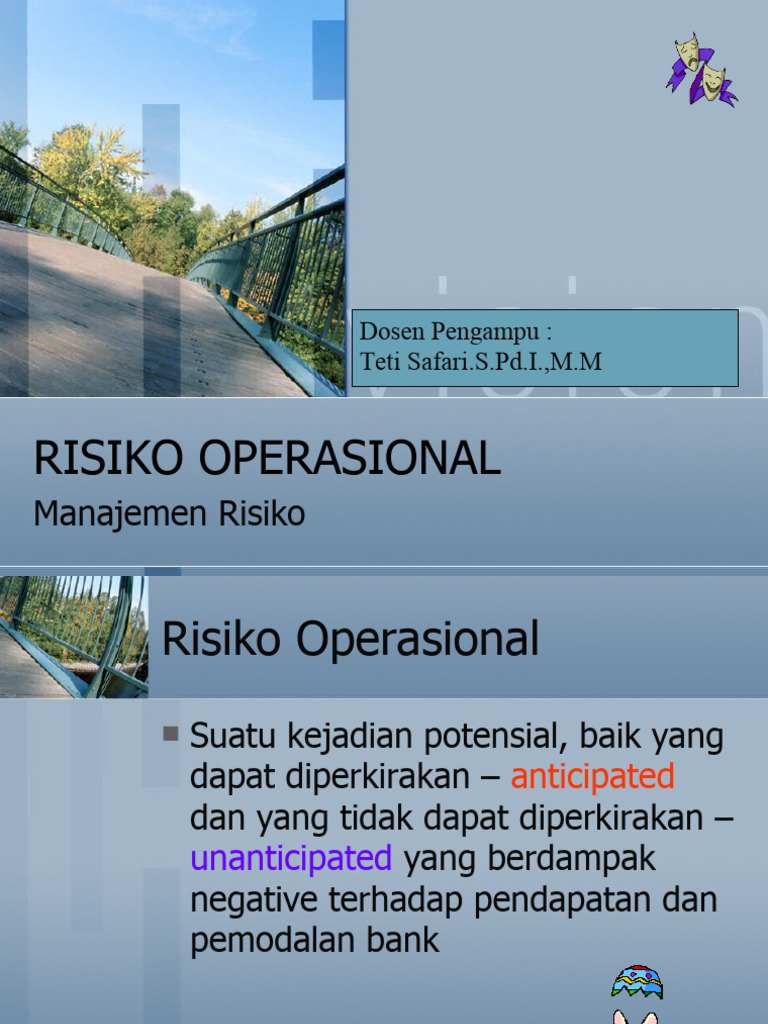 Pertemuan Ke 5 Risiko Operasional | PDF | Komputer