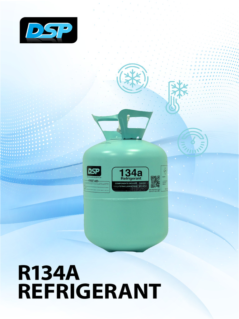 Refrigerant Gas R134a | PDF | Aluminium | Chemical Reactions