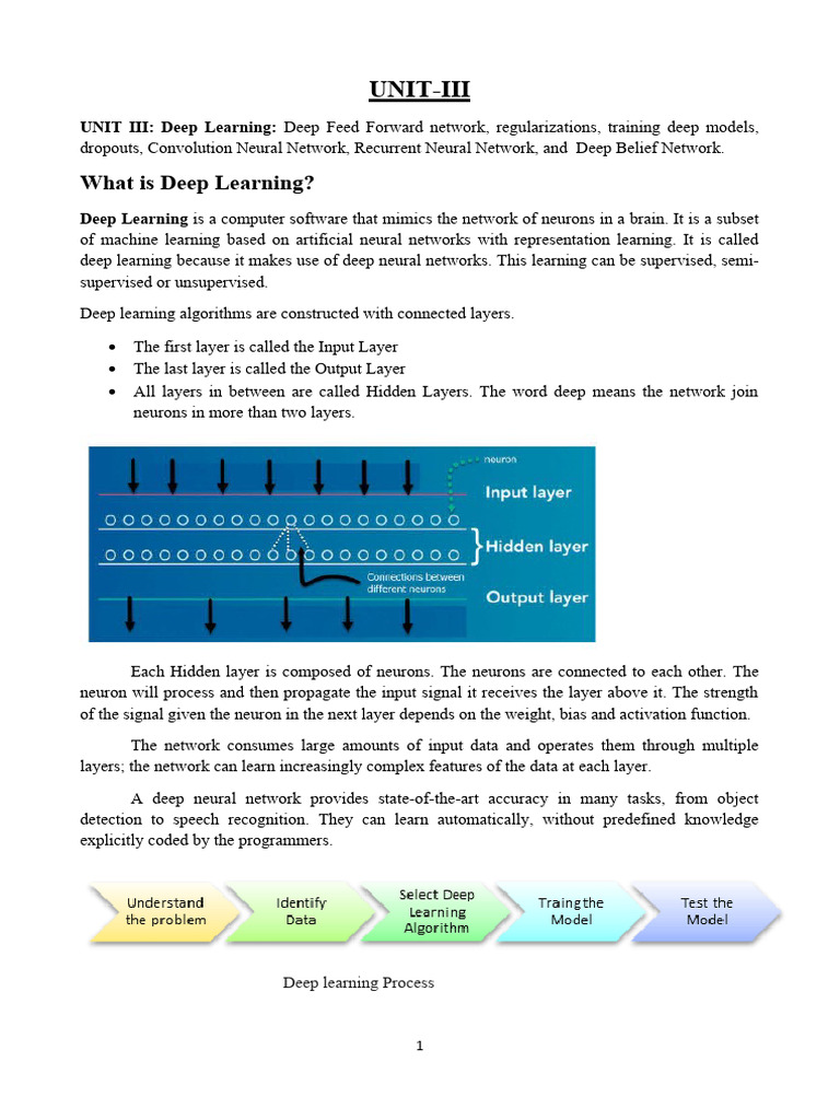 DL Unit-3 | PDF | Artificial Neural Network | Deep Learning