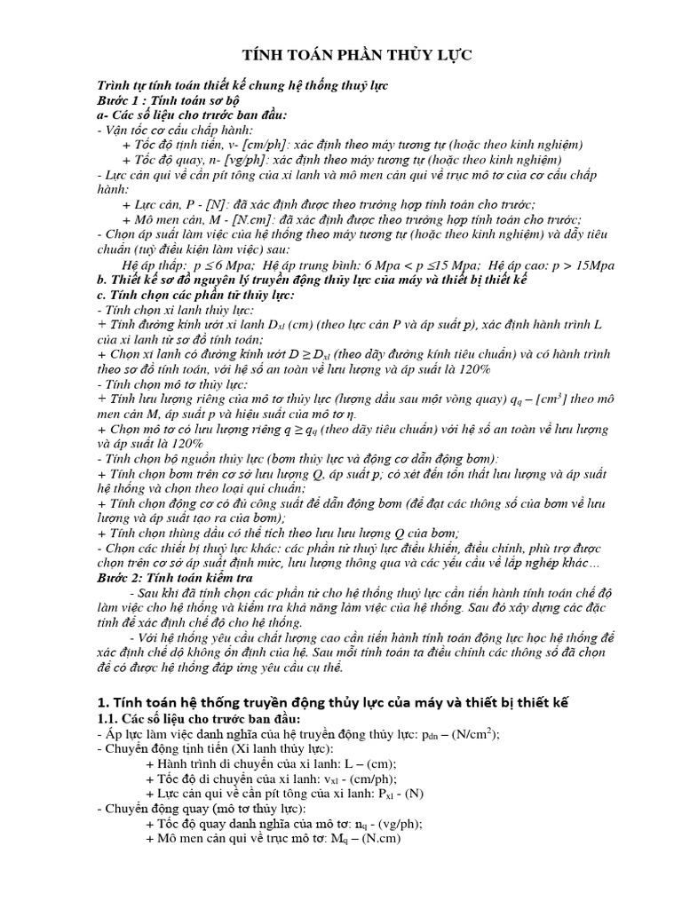 Tinh Toan Thuy Luc | PDF