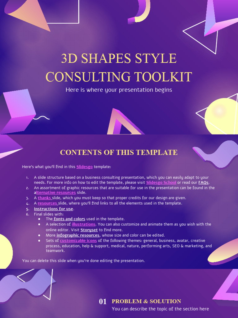 3D Shapes Consulting Toolkit | PDF | Planets | Solar System