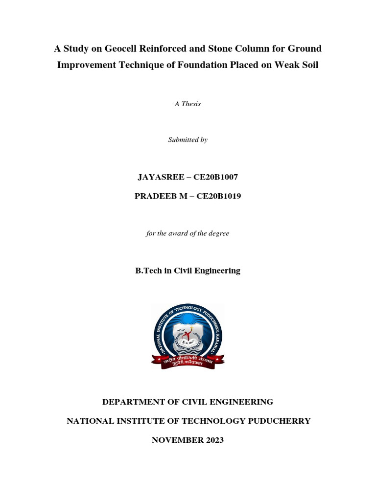 Final Project Report | PDF | Civil Engineering | Building Engineering