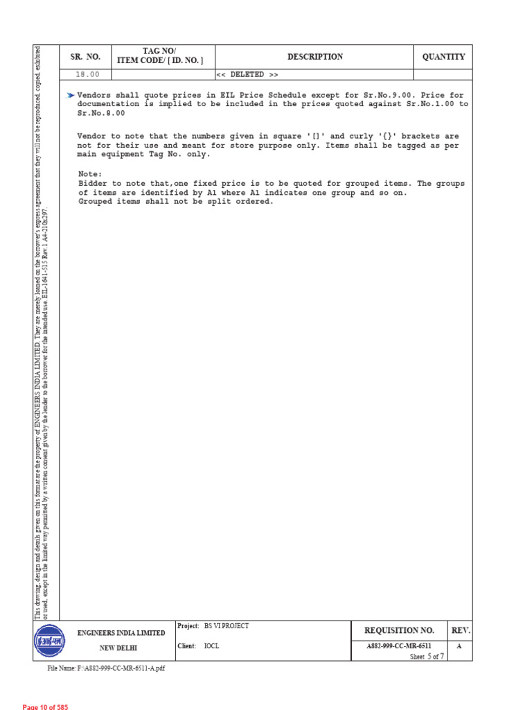 Scope Letter EIL | PDF Scope Letter EIL | PDF