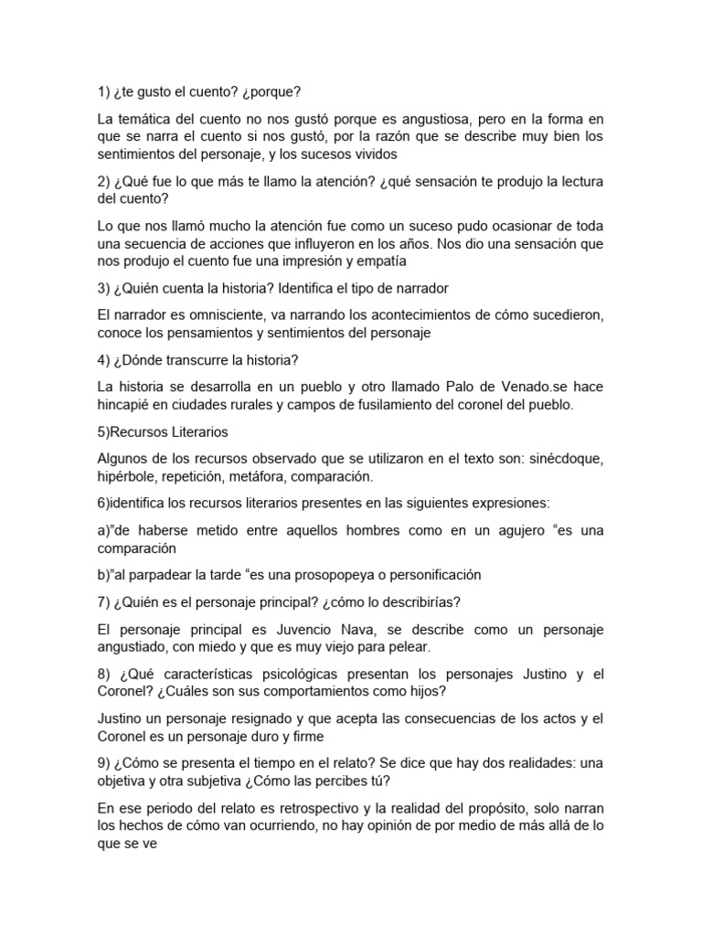 Trabajo de Castellano Vicky | PDF | Cuentos | Narración