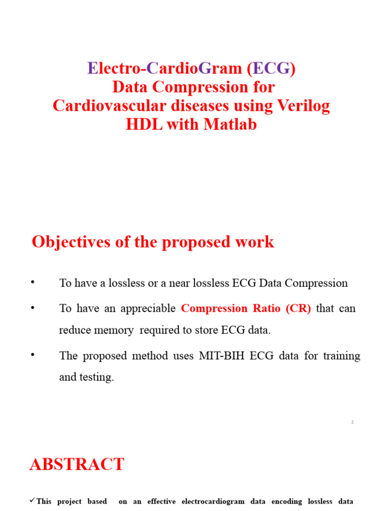 Electro-CardioGram (ECG) - 08-09-2023 | PDF | Data Compression | Electrocardiography