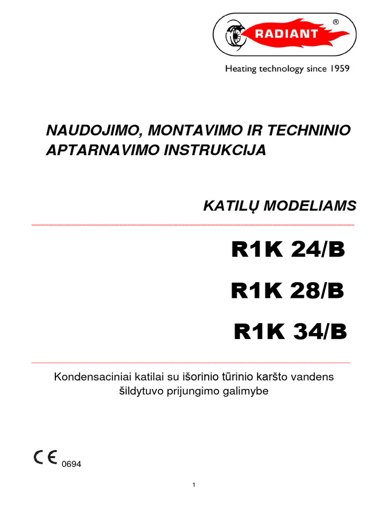 Radiant R1K Instrukcija | PDF