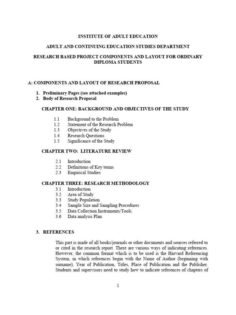 Research Layout For Diploma Students | PDF | Books | Methodology