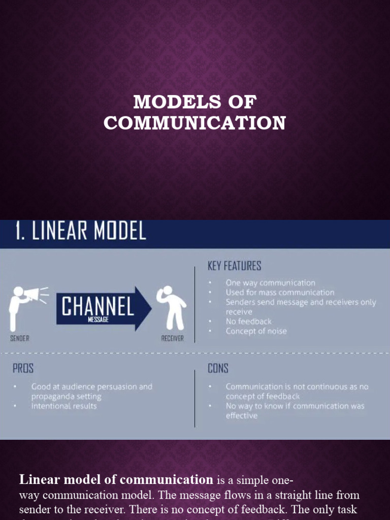 Models of Communication | PDF | Communication | Science