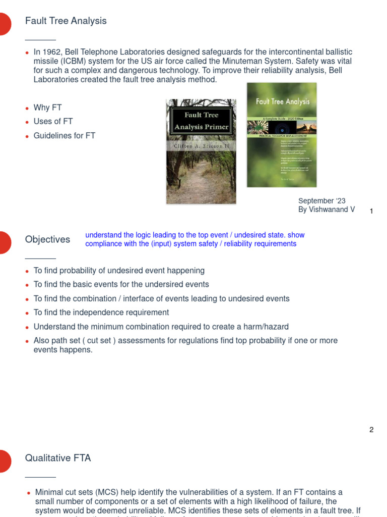 FTA Tutorial Part 1 With Quizzes | PDF | Reliability Engineering | Systems Theory