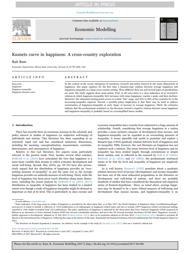 Ram 2017 | PDF | Coefficient Of Determination