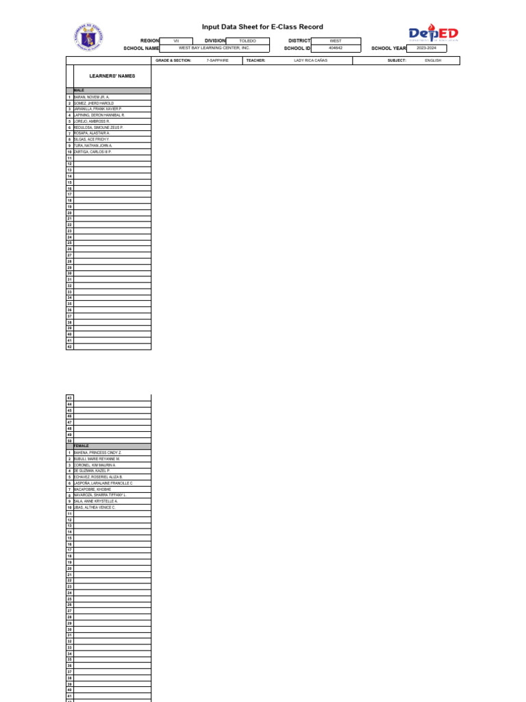 English 2023 2024 | PDF