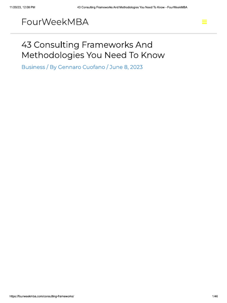 Frameworks Pdf