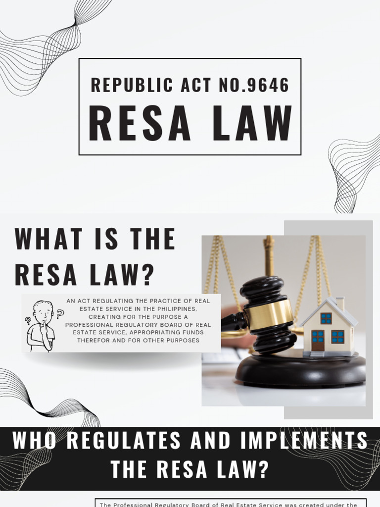 Resa Law Infographics - Saroca, Eloisa Joyce I. | PDF | Real Estate ...