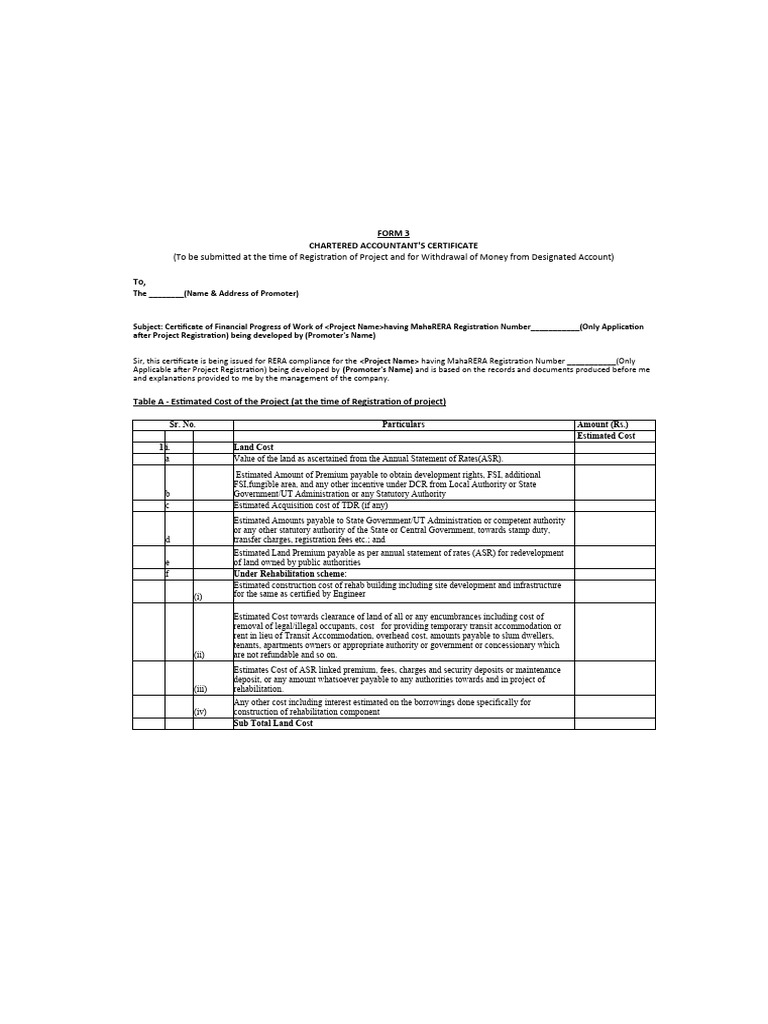 Form 3 New Drafts | PDF | Construction Aggregate | Cost