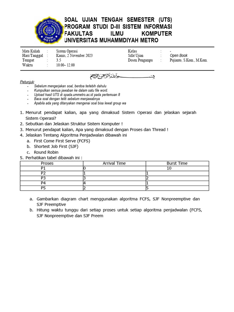 Sistem Operasi | PDF | Komputer