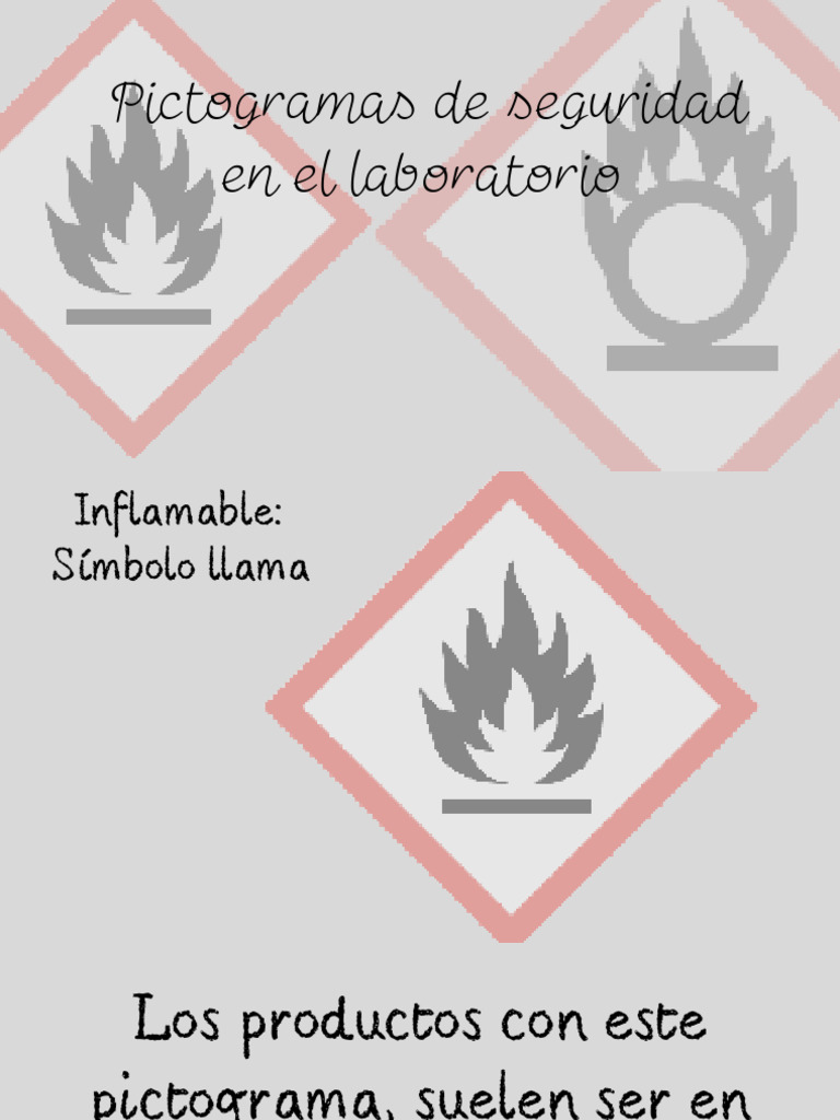 Pictogramas de Seguridad en El Laboratorio | PDF | Quemar | Combustibles