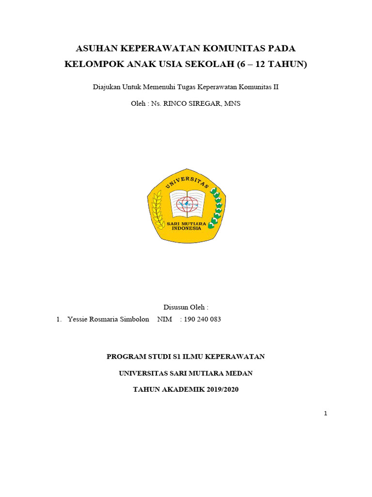 Asuhan Keperawatan Komunitas Pada Kelomp | PDF | Pengembangan Diri