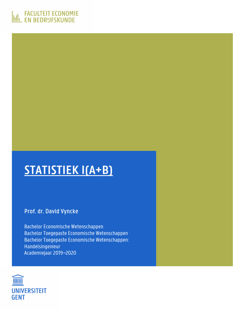 Statistiek 1a 1b Fbegem | PDF