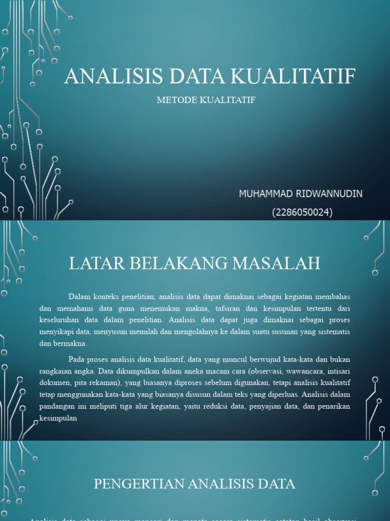 Analisis Data Kualitatif | PDF | Karier & Perkembangan