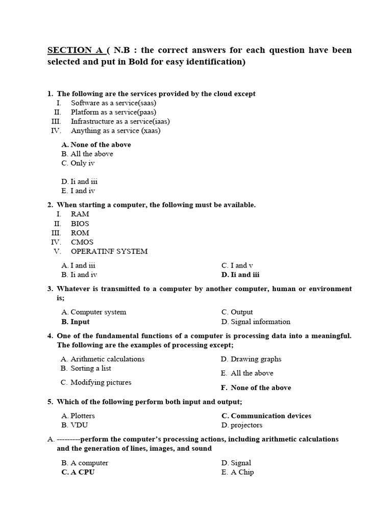 Computer Basics Quiz | PDF | World Wide Web | Internet & Web