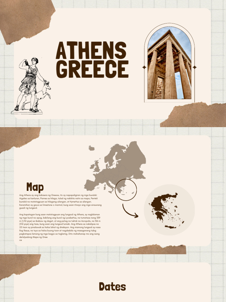 Organic Scrapbook Illustrated Ancient Greece History Presentation ...