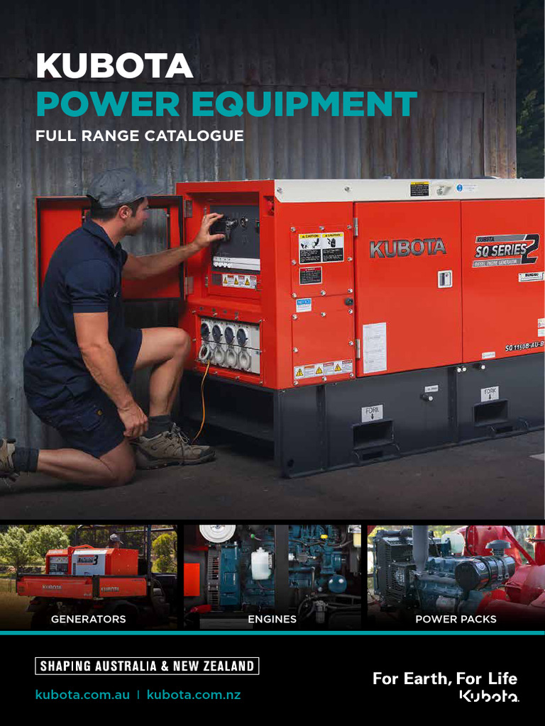 Kubota Generator-SQ1120 SQ1150 SQ3140 SQ3200 SQ3300 | PDF | Horsepower ...