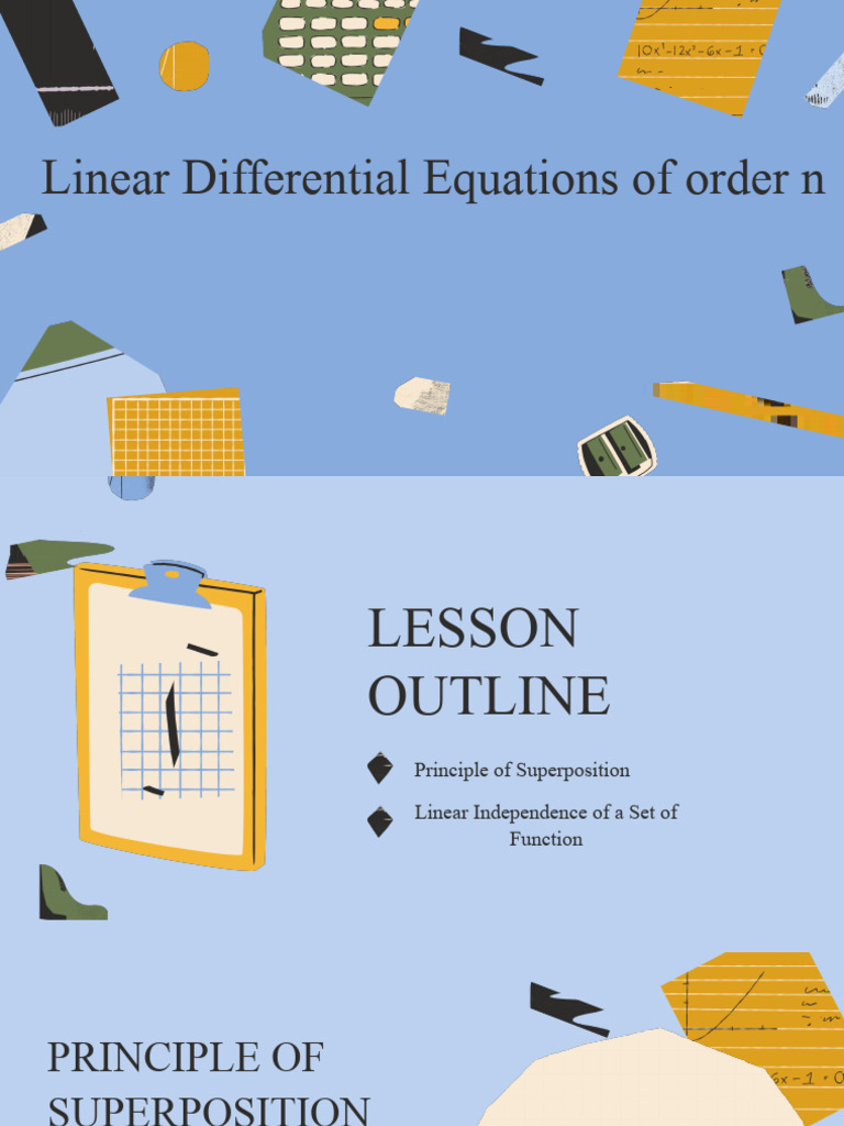 Linear Differential Equations Guide | PDF | Equations | Differential Equations