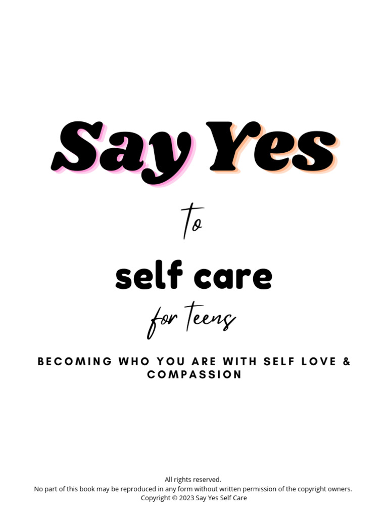 Teen Self Care Work Book | PDF | Popular Culture & Media Studies ...