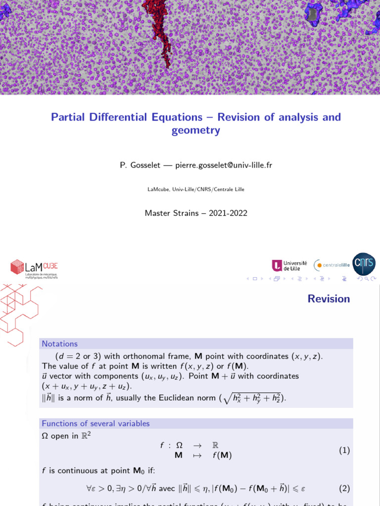 Pde Slides1 | PDF | Derivative | Differential Geometry