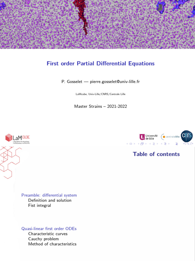 Pde Slides2 | PDF | Differential Calculus | Applied Mathematics