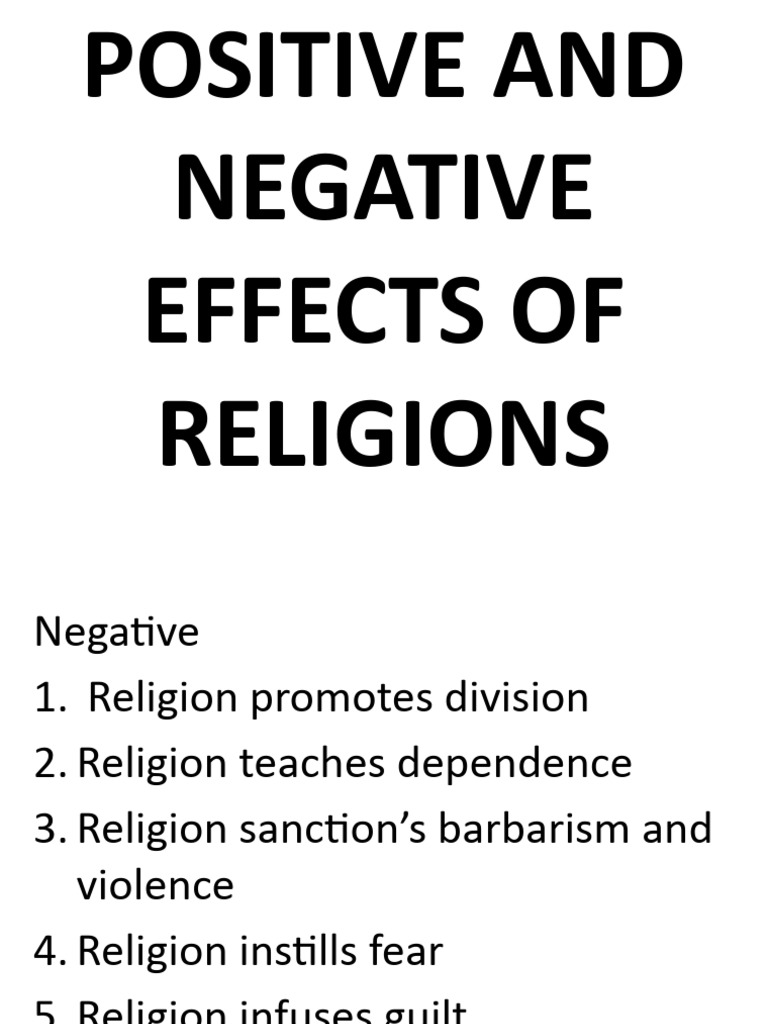 Positive and Negative Effect of Religions | PDF | Crusades | Byzantine ...