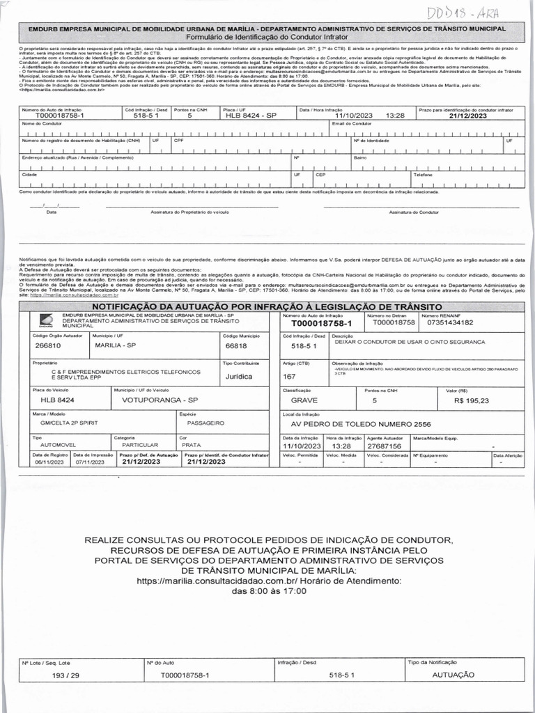 T000018758-1 Multa HLB8424 | PDF