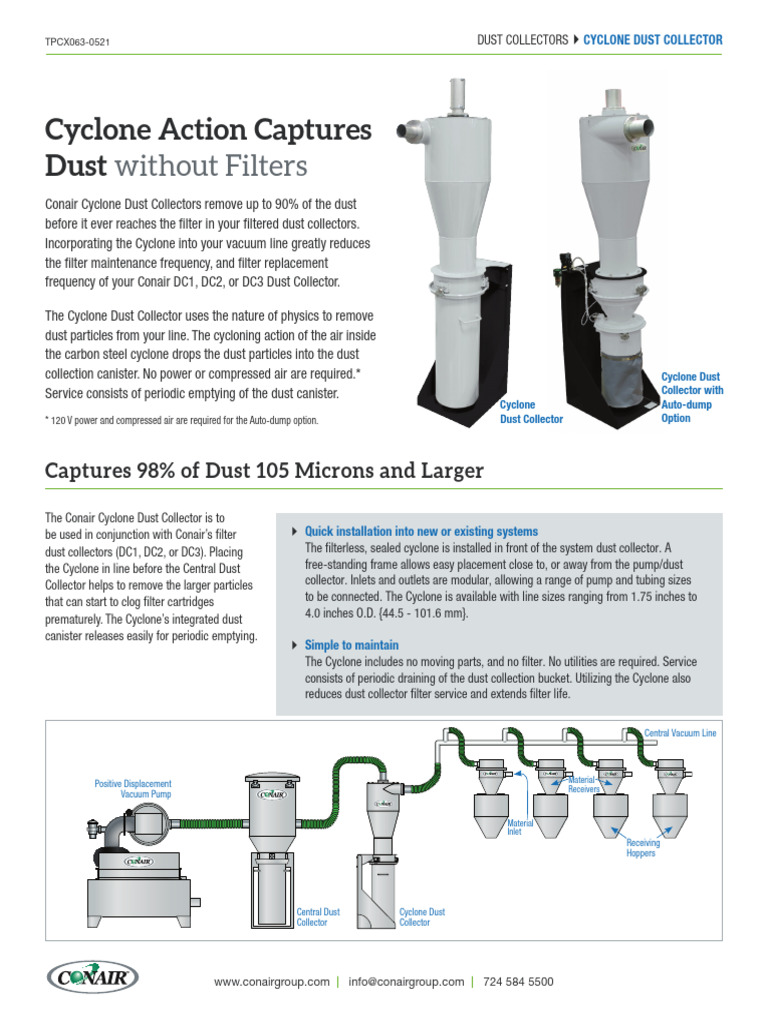TPCX063 0521 Cyclone Dust Collector | PDF | Dust | Manufactured Goods