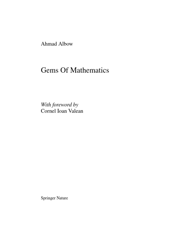 Gems of Mathematics PDF | PDF | Trigonometric Functions | Integral