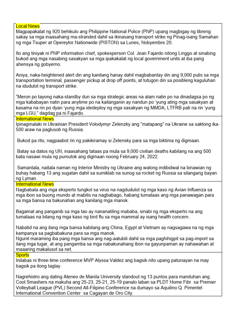 Fact Sheet Assignment | PDF