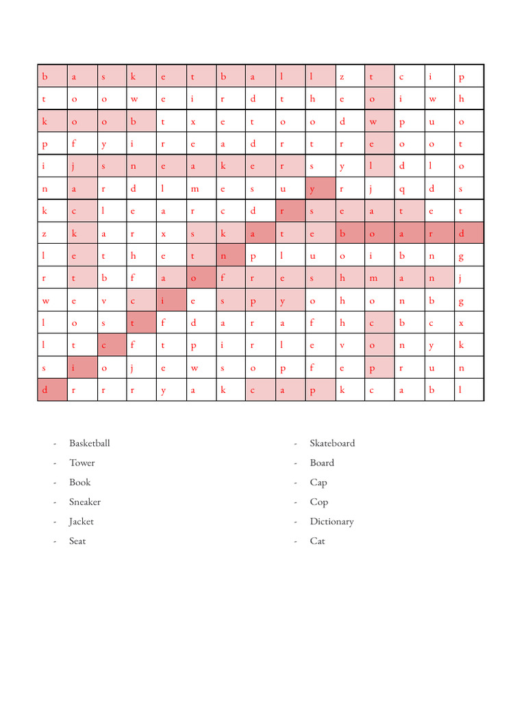 Keystone - Grammar 2.06 Graded Assignment - Word Search | PDF