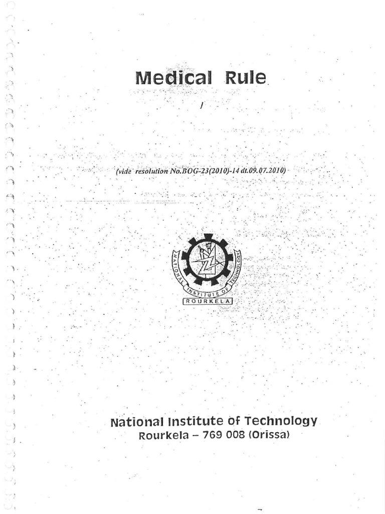 Medical Rules | PDF