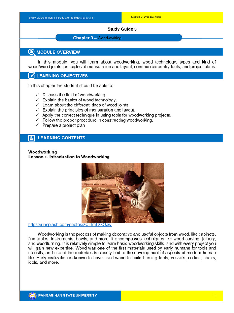 Study Guide 3: Woodworking | PDF | Woodworking | Wood