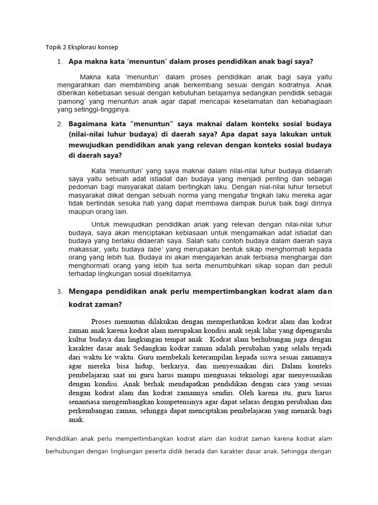 Topik 2 Eksplorasi Konsep | PDF | Kesehatan Holistik