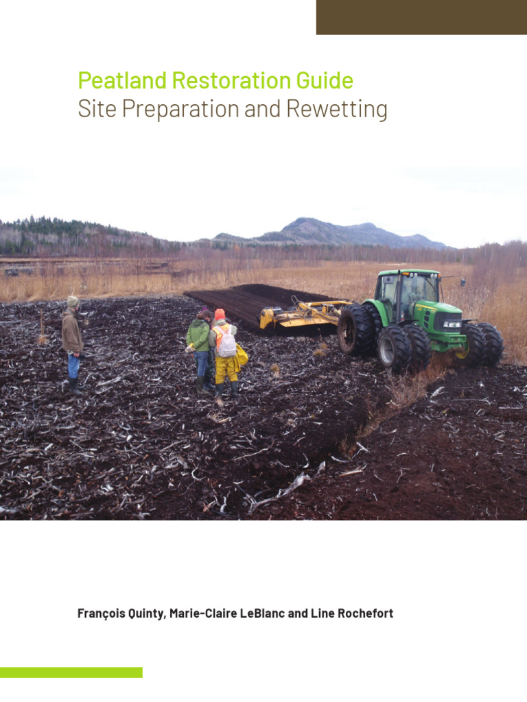Guide 4.2 Site Preparation and Rewetting ANG Web | PDF | Peat | Dam