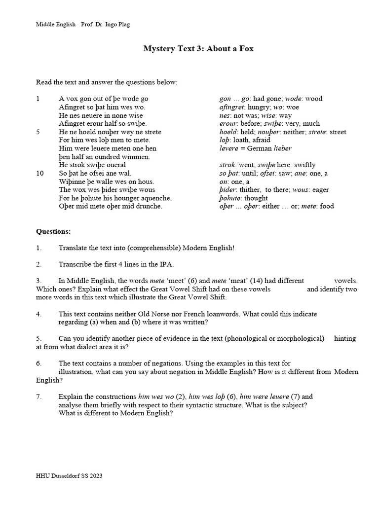 Mystery Text 3 | PDF | English Language | Human Voice