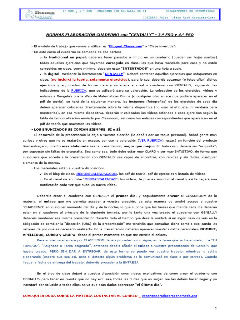 Cuaderno Genially para ESO | PDF