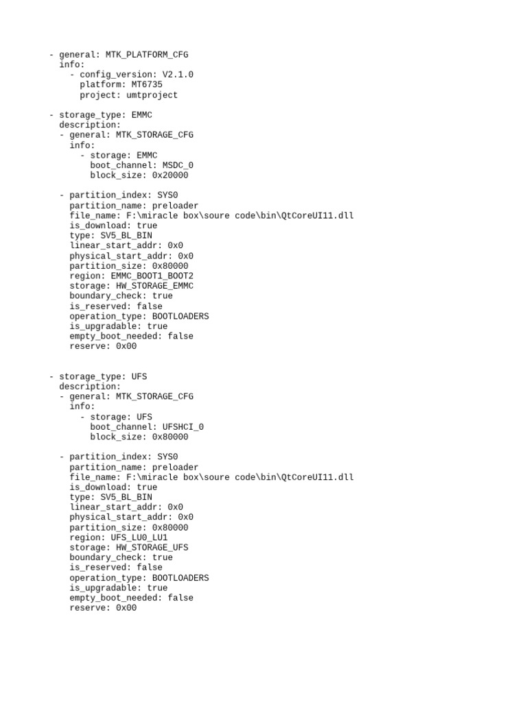 MT6735 Android Scatter | PDF