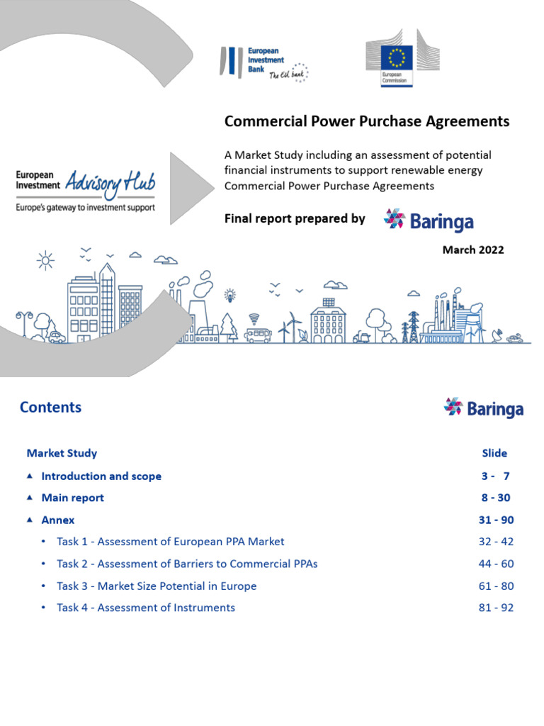 Commercial Power Purchase Agreements | PDF | Business Economics | Investing
