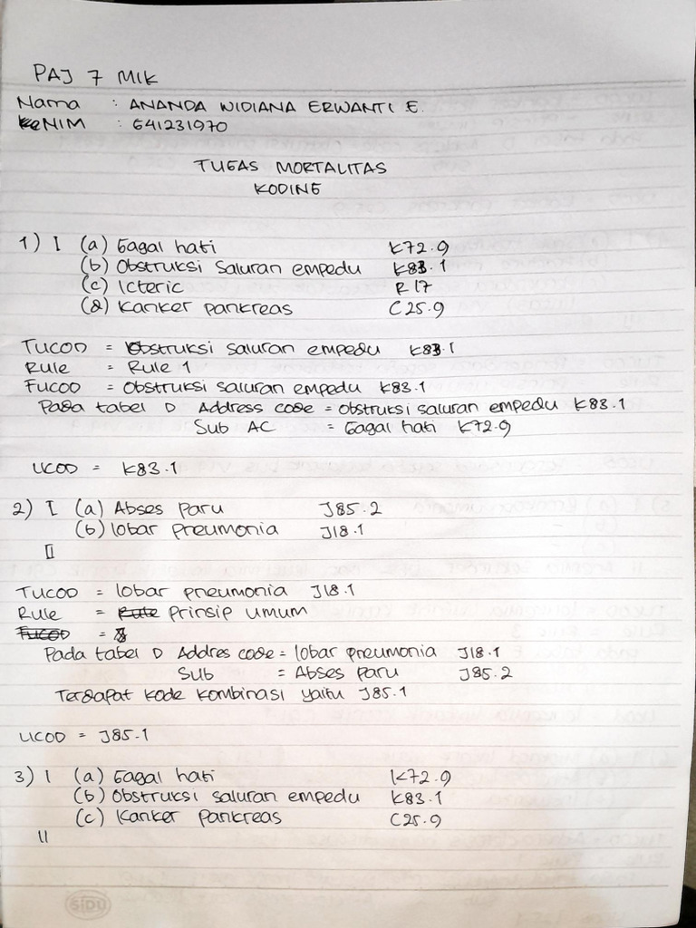 g41231970 - Ananda Widiana Erwanti E - Praktikum Mortalitas Koding | PDF