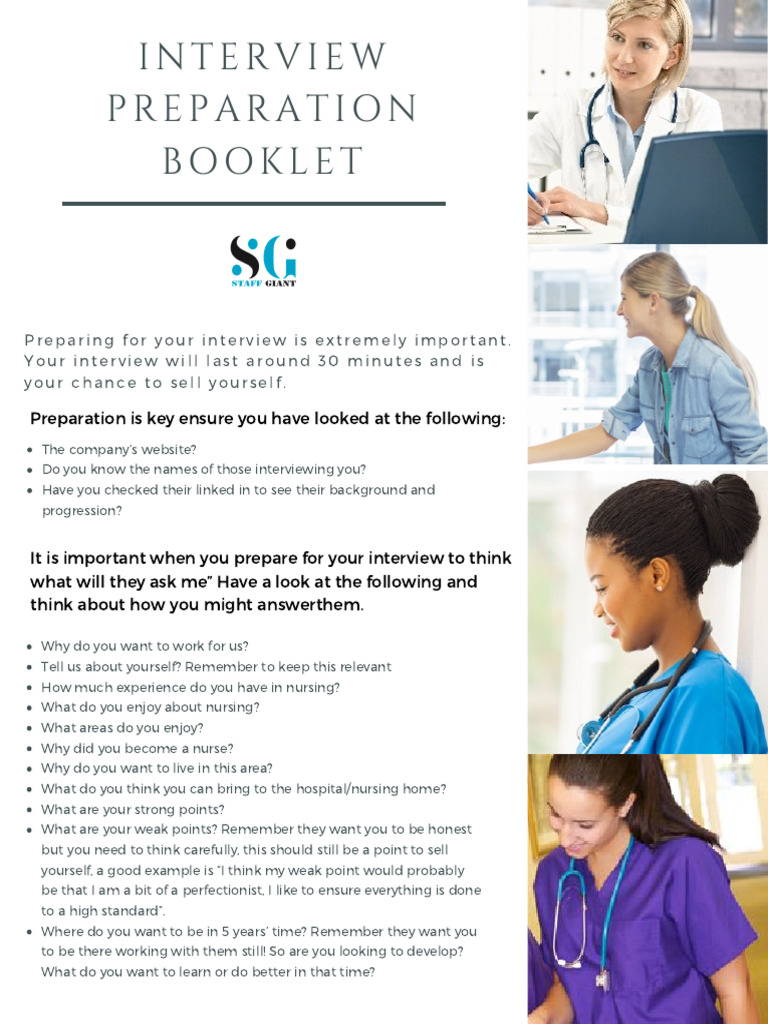 Interview Preparation Booklet SG | PDF | Dementia | Competence (Human ...